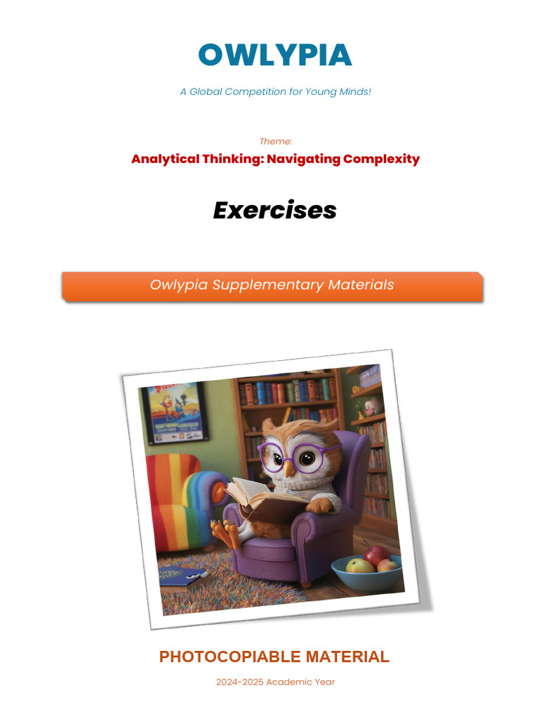 008 OWL SM Exercises v3 | PDF | Thought | Critical Thinking
