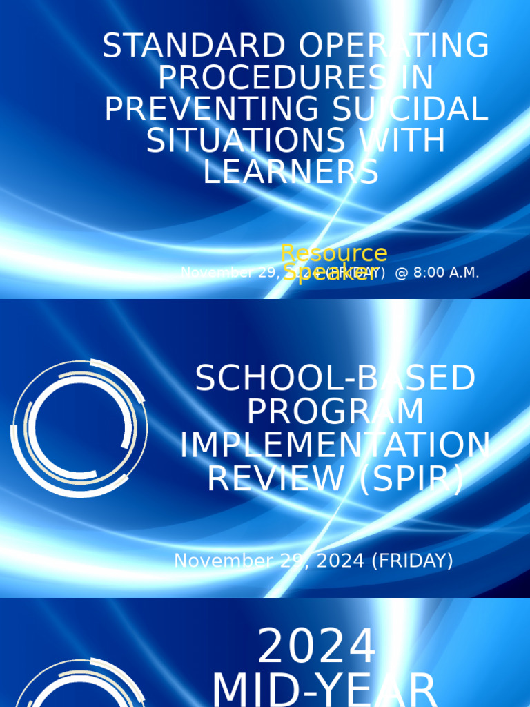 2024 Inset Closing Program | PDF