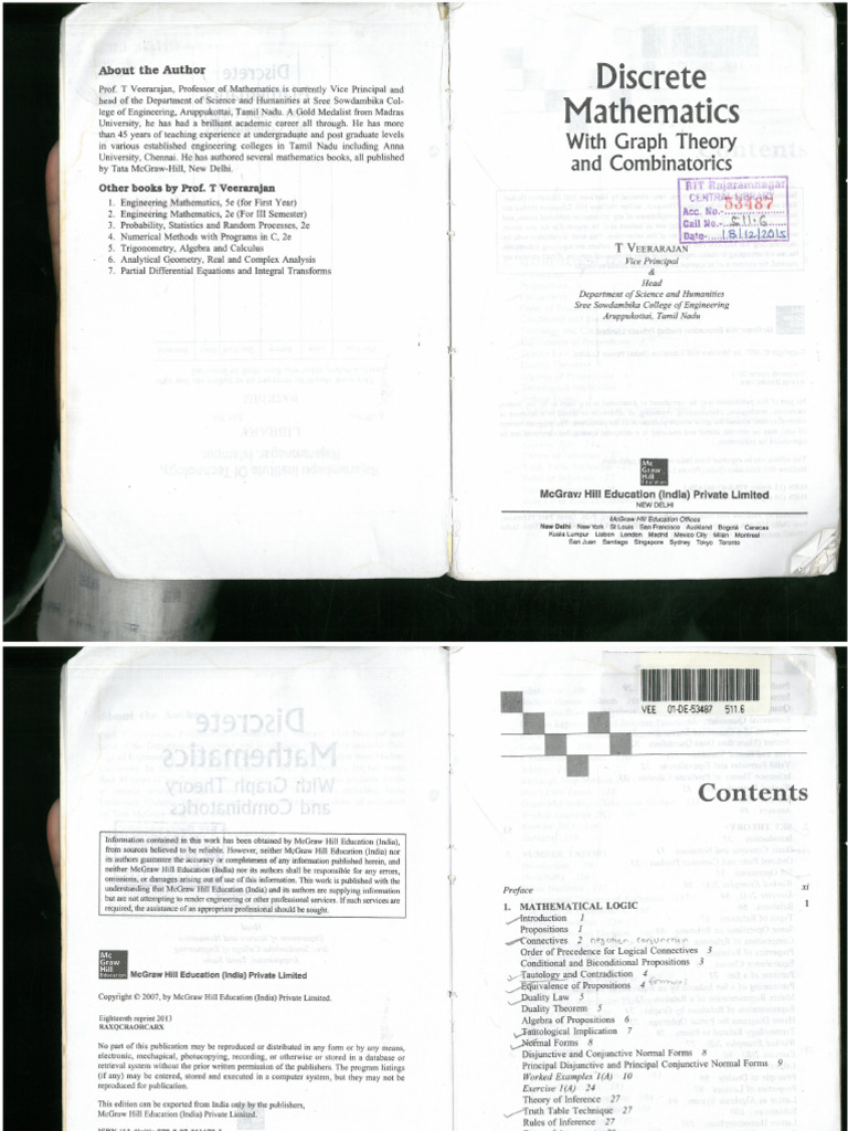 Discrete Mathematics With Graph Theory and Combinatorics | PDF