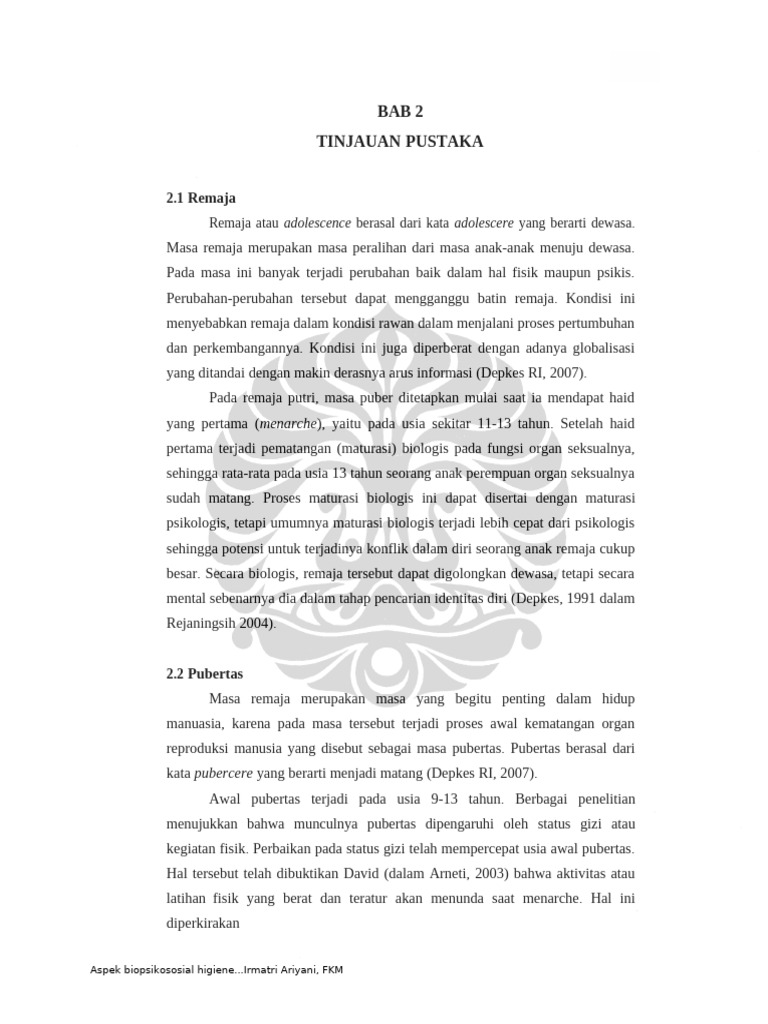 Biopsikososial Remaja dan Pubertas | PDF