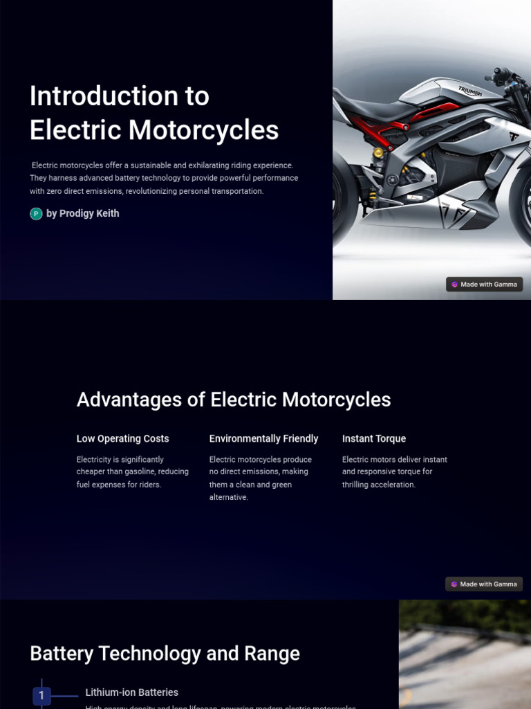 Introduction to Electric Motorcycles | PDF | Electric Vehicle | Motorcycle