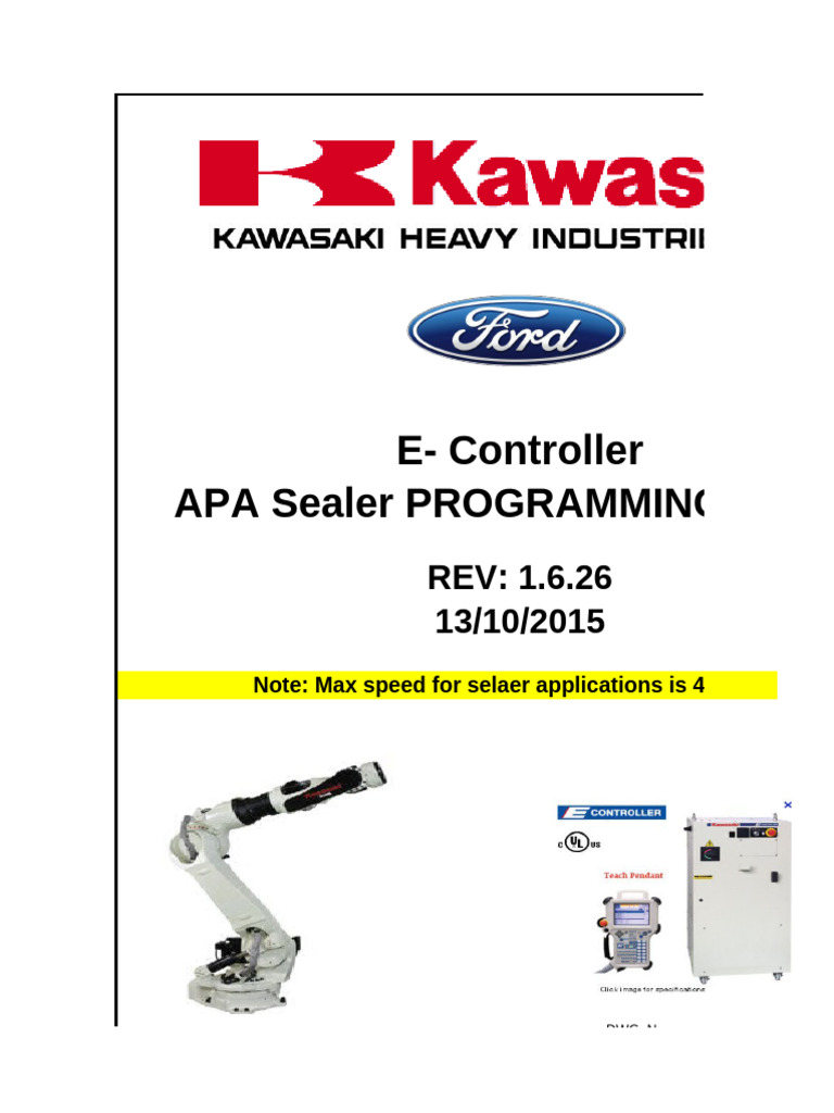 APA Kawasaki_ Sealer_Programming_guide1 6 26 | PDF | Computer Engineering | Computer Science