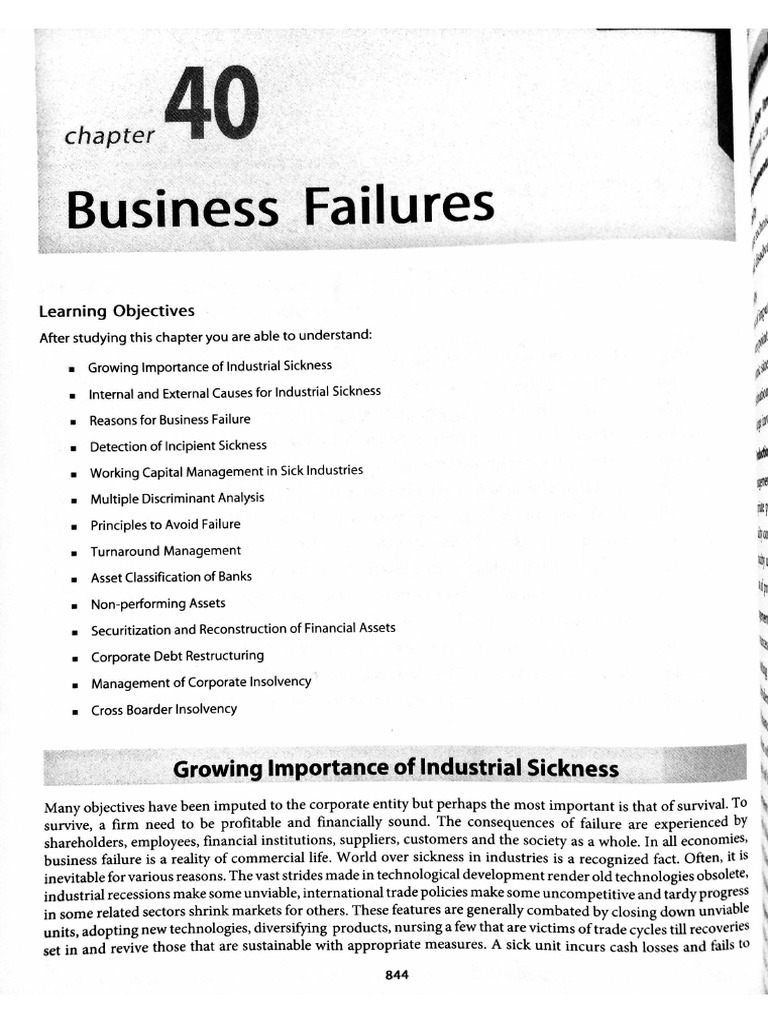 Business Failures | PDF