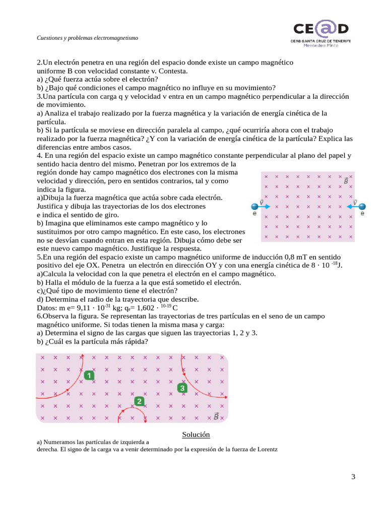 1 Problemas Electromag 2 | PDF | Campo magnético | Corriente eléctrica
