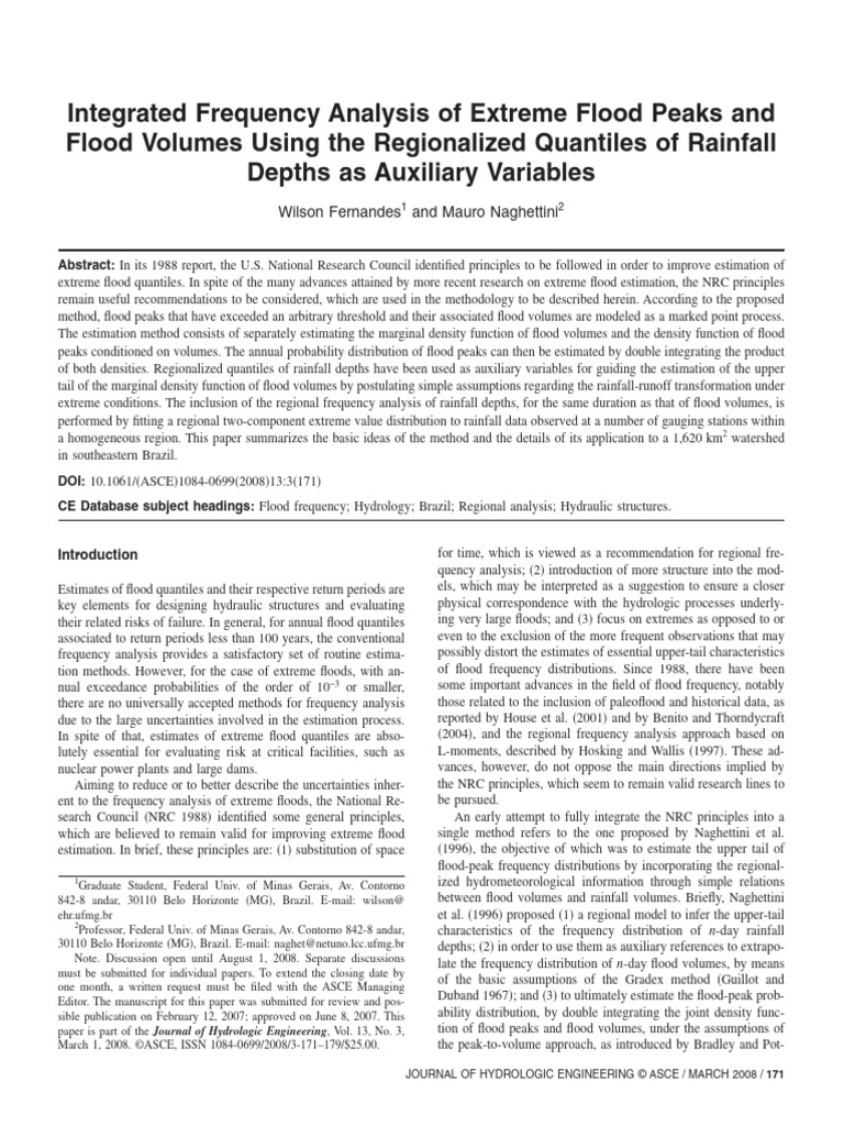 28asce 291084 0699 282008 2913 3A3 28171 29 | PDF | Flood | Poisson ...