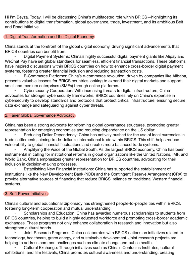 presentation | PDF | Bric | Economies