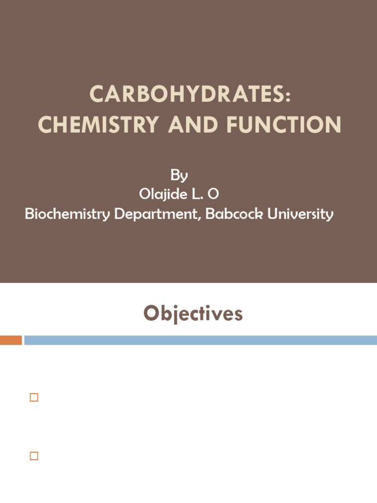 Chemistry and Functions of CHO | PDF | Carbohydrates | Glucose