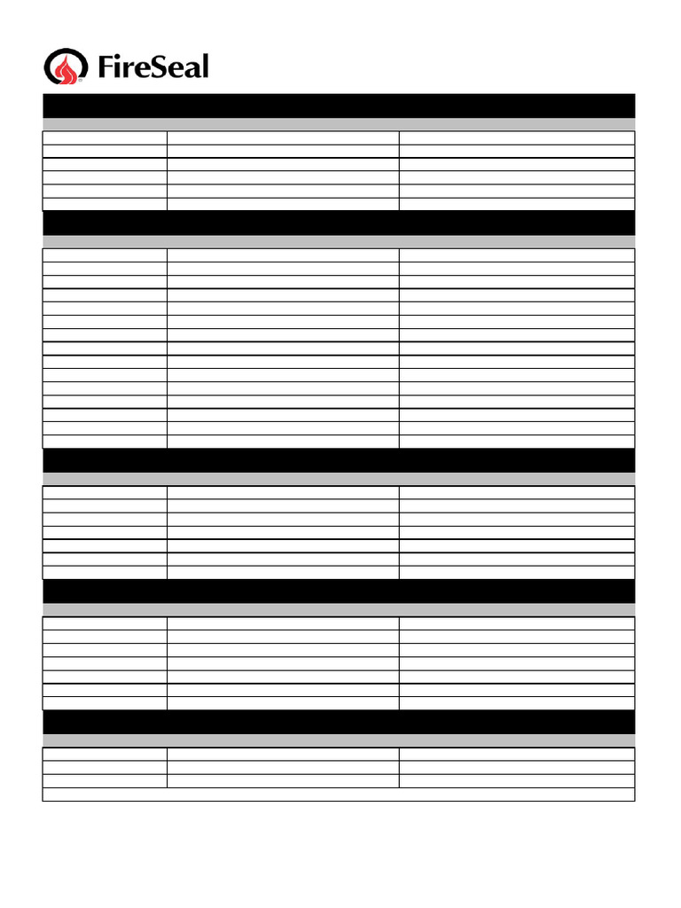 FireSeal-System-Numbers | PDF | Silicone | Building Engineering