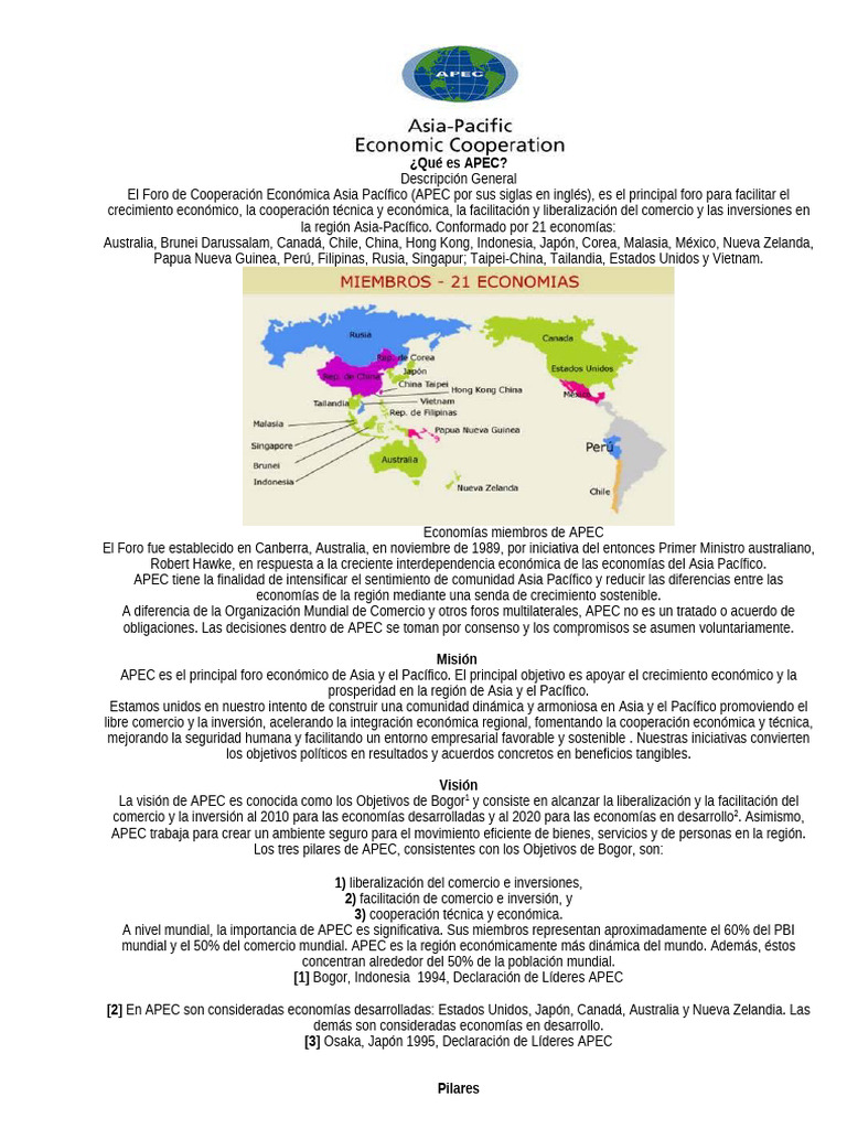 Qué Es APEC 2024 | PDF | Cooperacion economica Asia Pacifico | Asia