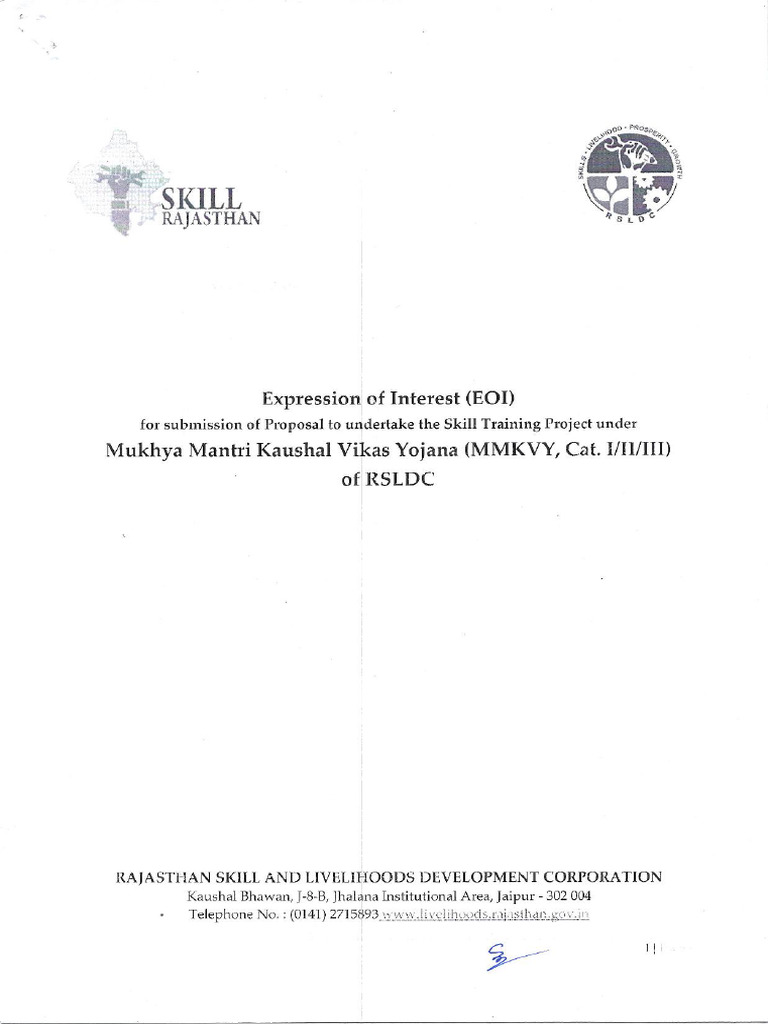 Skillspedia Eoi RSLDC Mmkvy | PDF