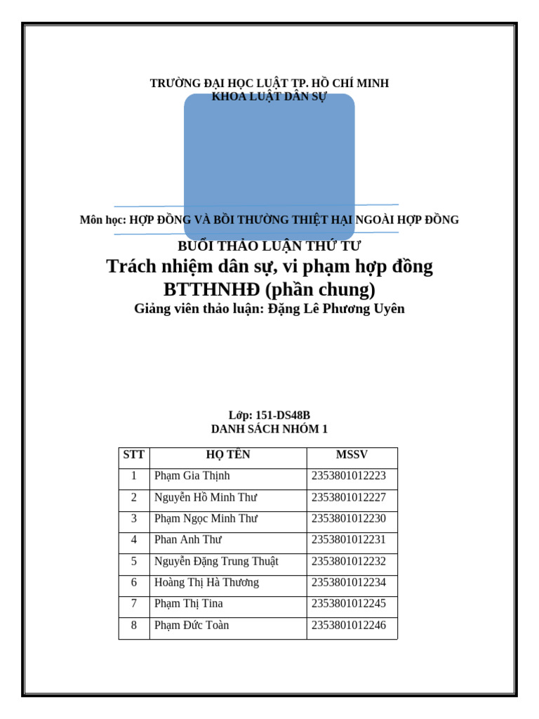 DS2 TL4 Nhóm 1 | PDF