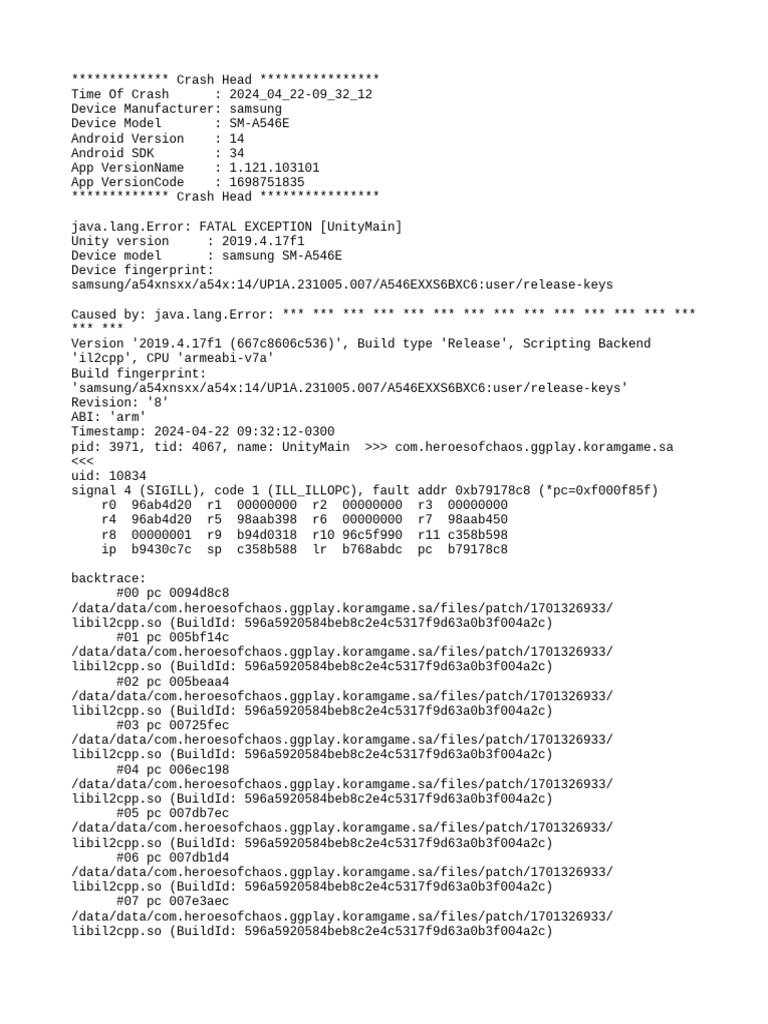 Mod Menu Crash 2024 04 22-09 32 12 | PDF | Operating System Families ...