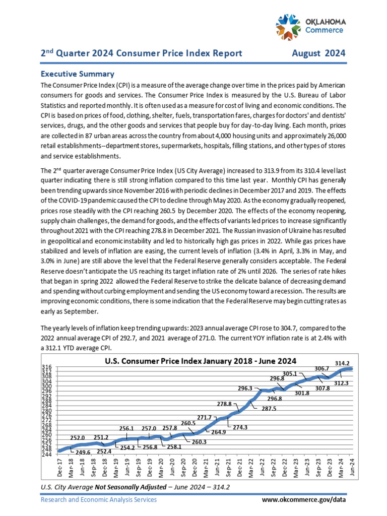 Consumer-Price-Index-Report-2nd-Quarter-2024 | PDF | Cost Of Living ...