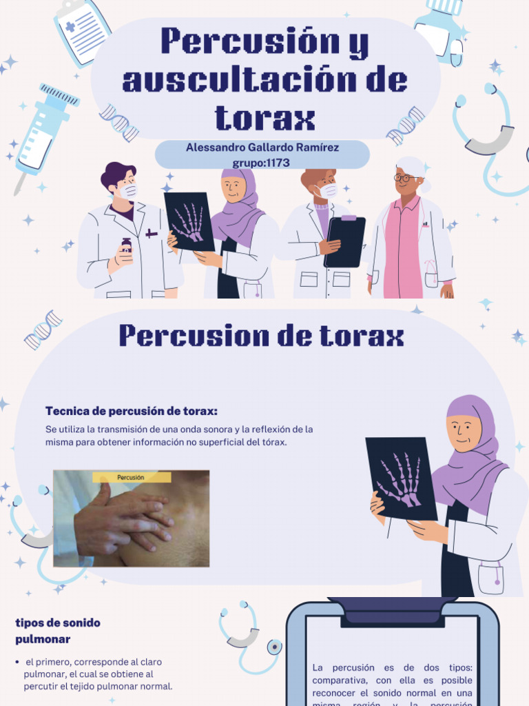 Percusion y Auscultacion de Torax | PDF