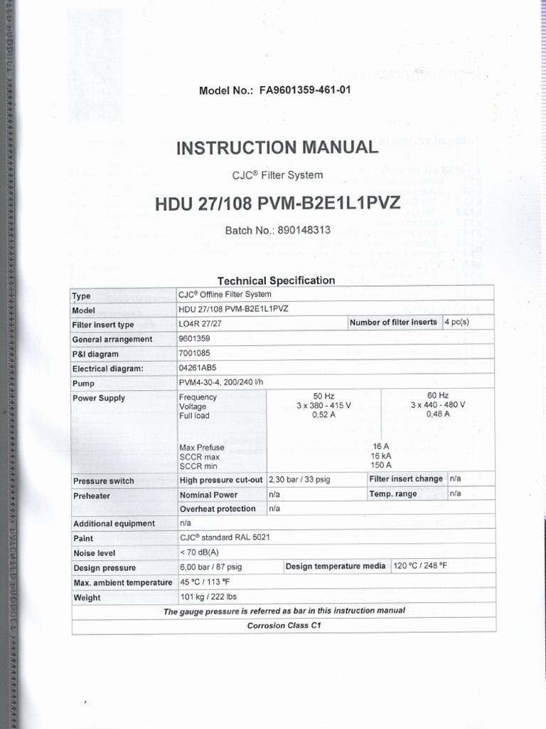 Aux Engine CJC Filter | PDF