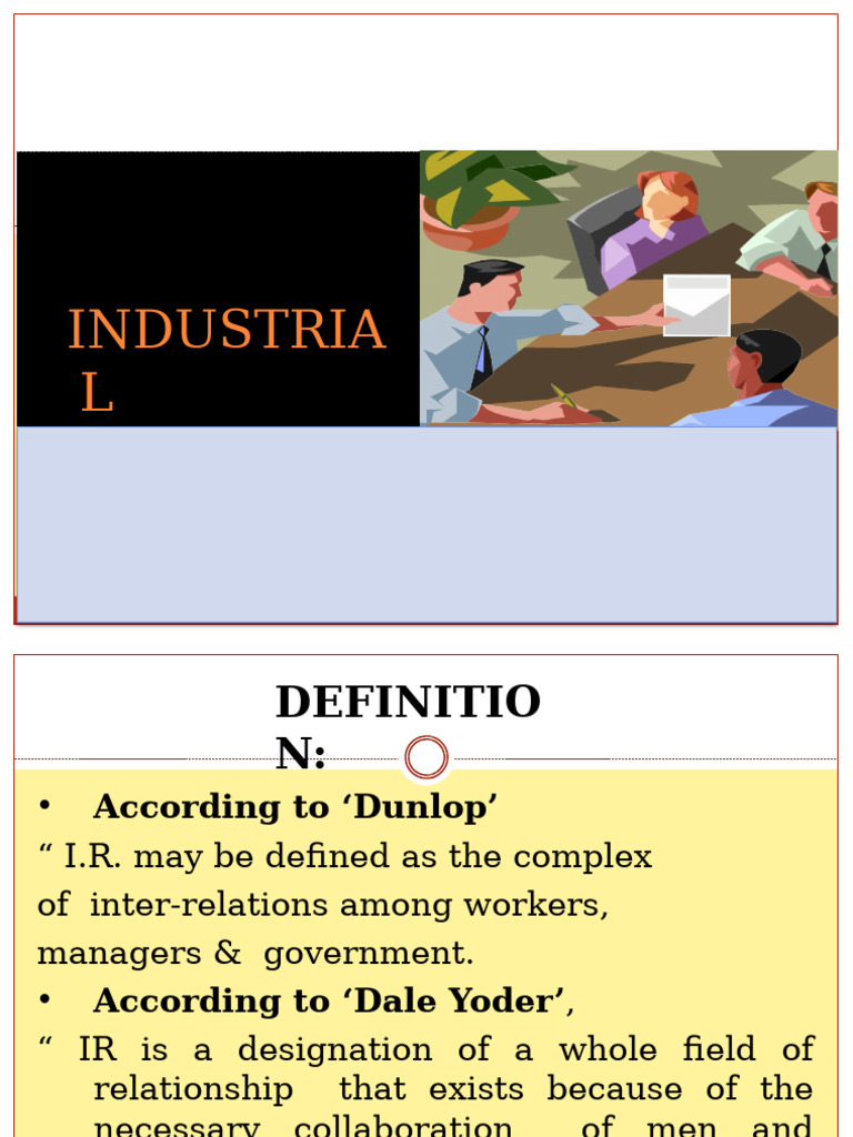 Industrial Relations Overview | PDF | Employment | Trade Union