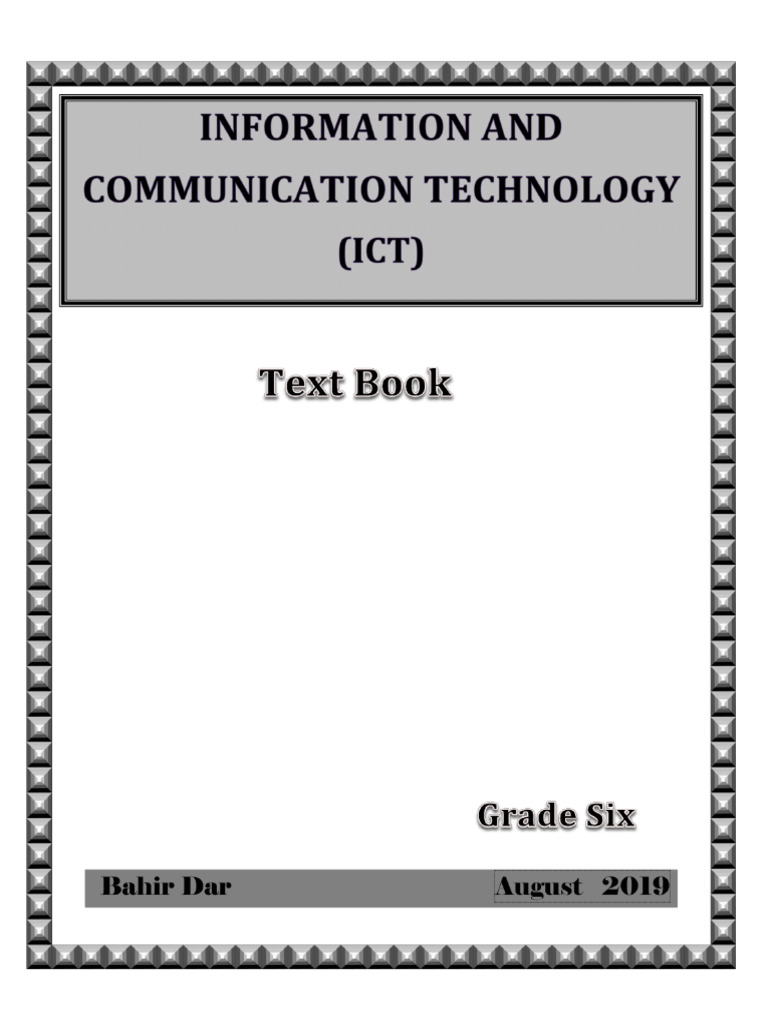 Grade 6 ICT Textbook Overview | PDF | Microsoft Word | Window (Computing)