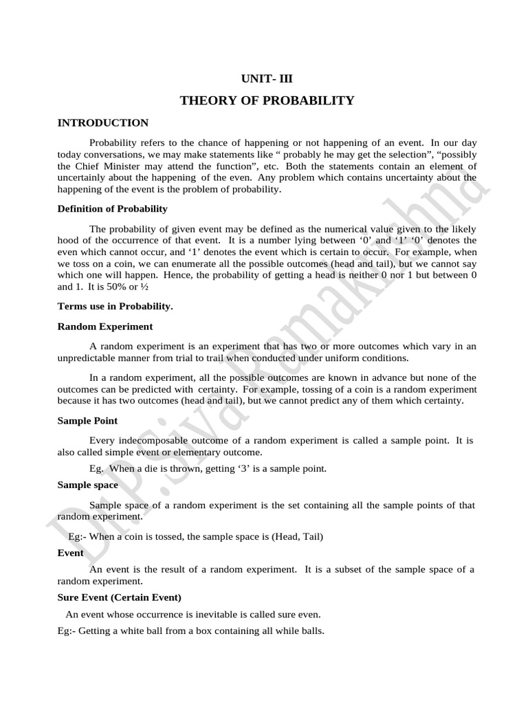 QT Unit-III | PDF | Probability Distribution | Normal Distribution