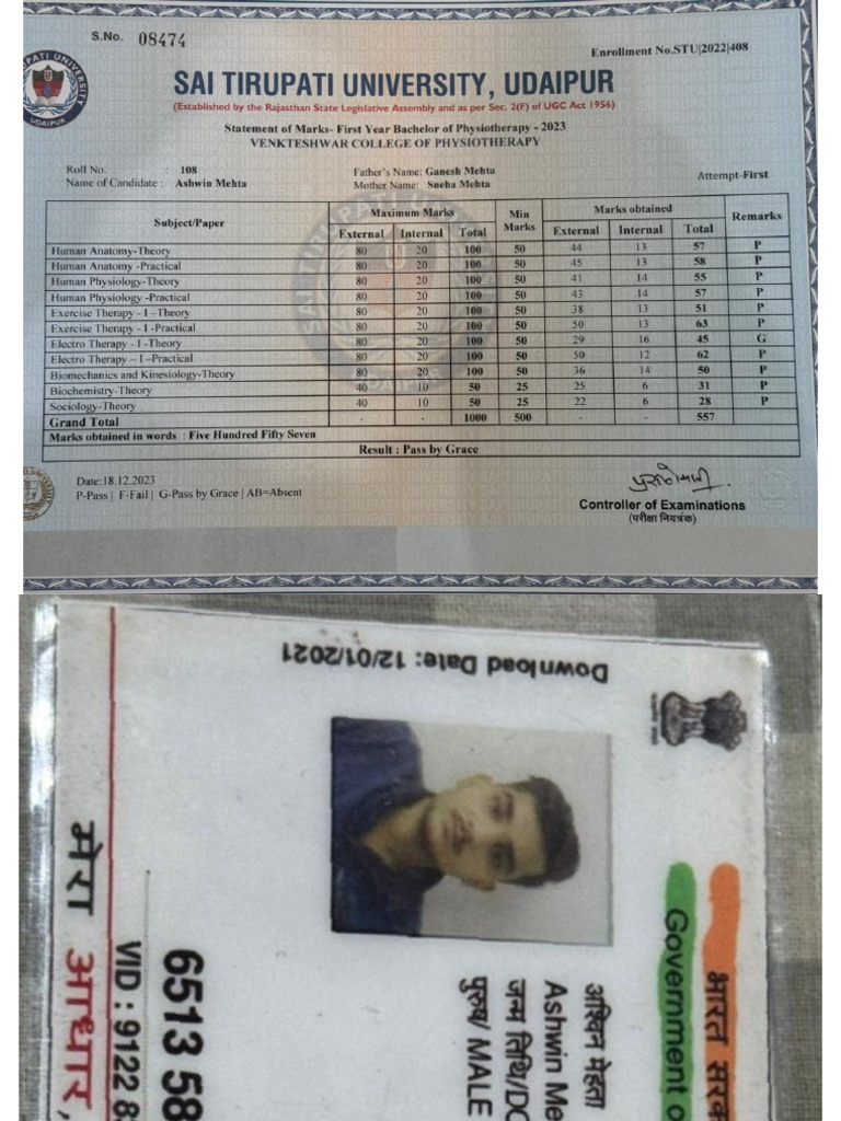 Ashwin Mehta Blood Group A+ | PDF