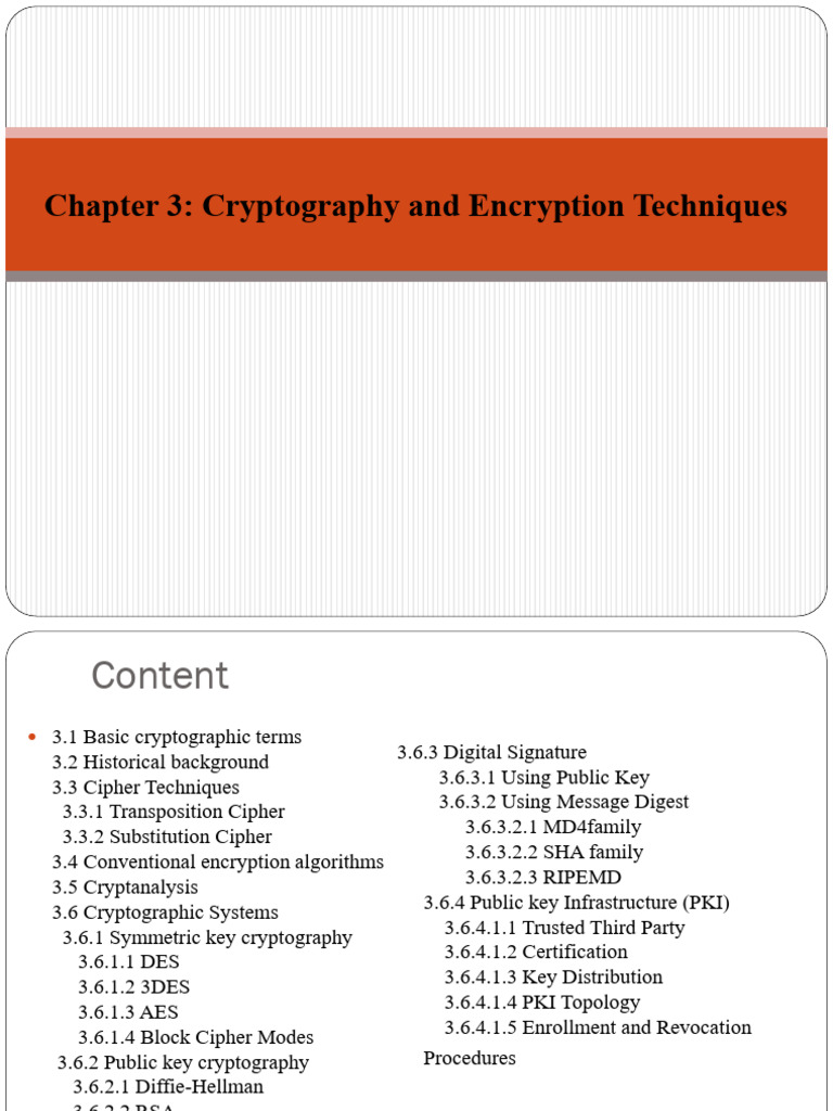 Chapter three | PDF | Cryptography | Public Key Cryptography Chapter three | PDF | Cryptography | Public Key Cryptography