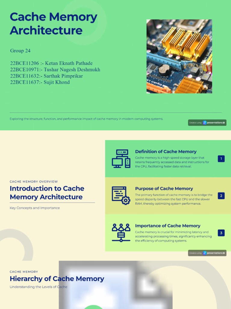 Comprehensive Analysis of Cache Memory Architecture (2) | PDF
