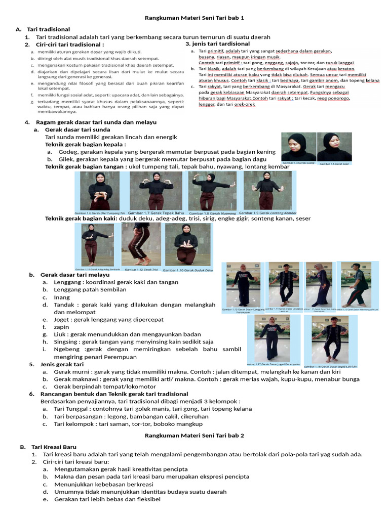 rangkuman dan latihan soal seni tari ASAS | PDF rangkuman dan latihan soal seni tari ASAS | PDF