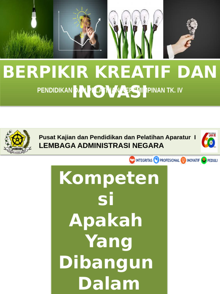 Berpikir Kreatif Dan Inovasi-Pim IV Dek | PDF