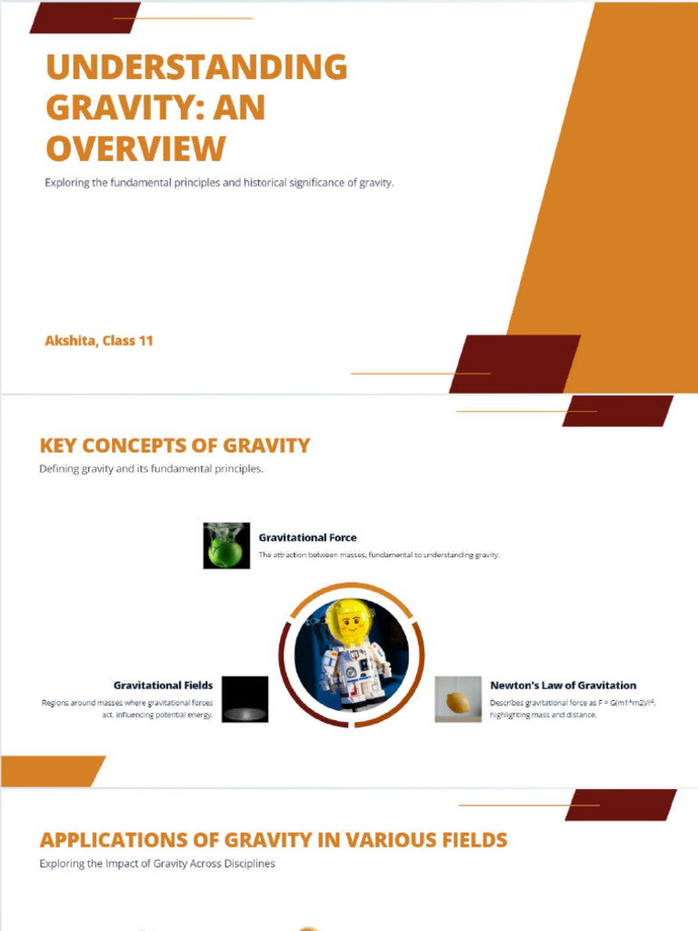 Gravitation- Akshita Class 11 Ppt | PDF