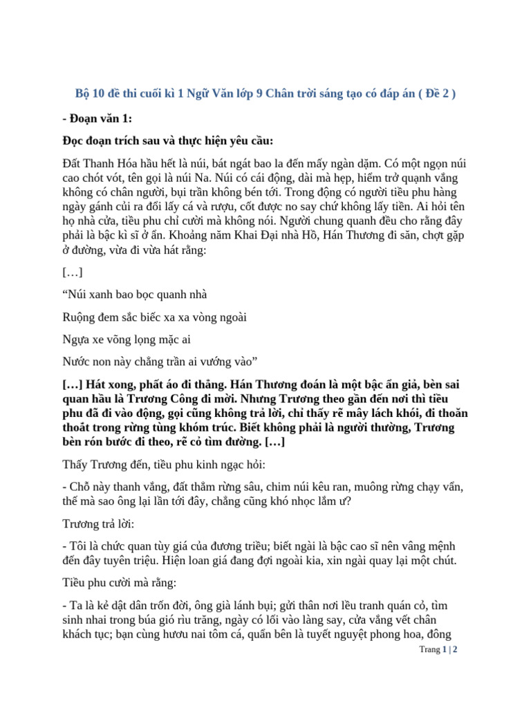 ĐỀ 2 (CTST) | PDF