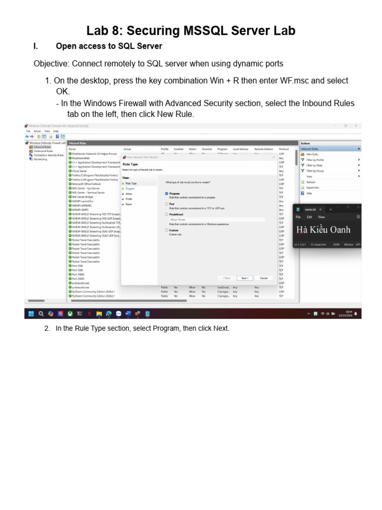 HaKieuOanh_LAB8 | PDF | Microsoft Sql Server | Databases