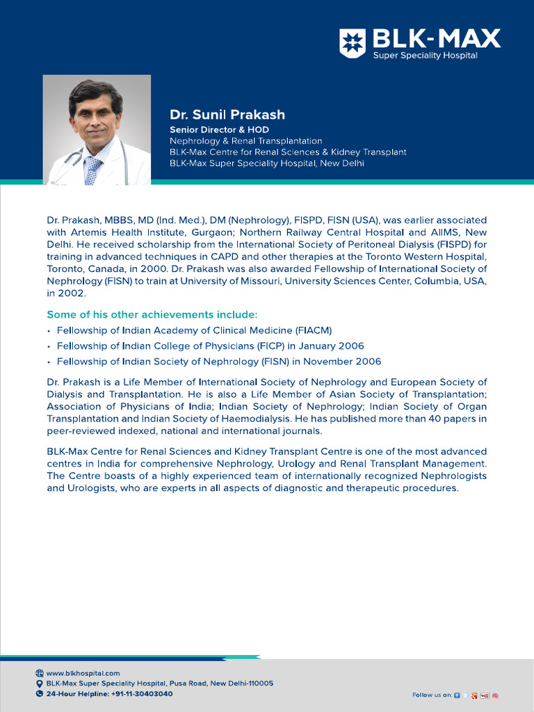 Dr. Sunil Prakash | PDF