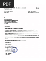 Auditor Appointment Letter | PDF