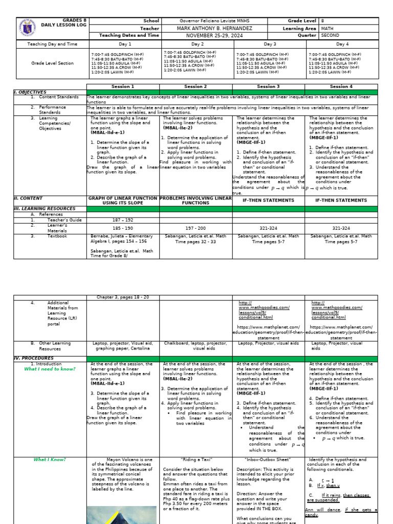 DLL-linear-functions-hypothesis-conclusion Mark | PDF | Function (Mathematics) | Mathematics