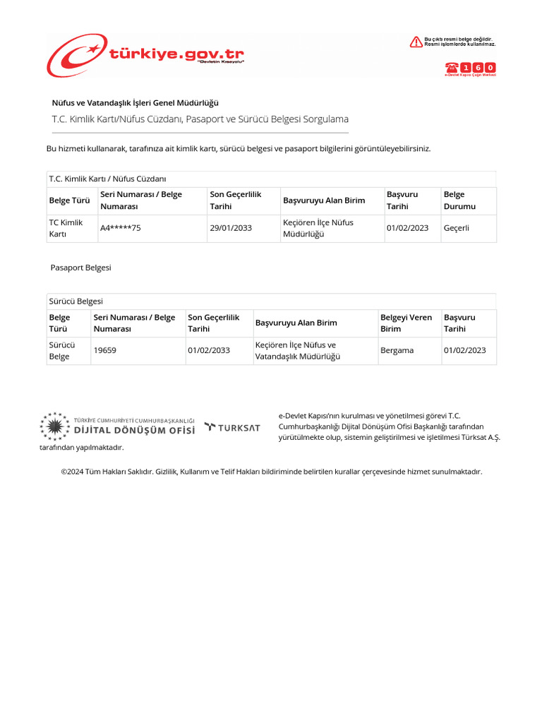 Nüfus Ve Vatandaşlık İşleri Genel Müdürlüğü - T.C. Kimlik Kartı - Nüfus ...