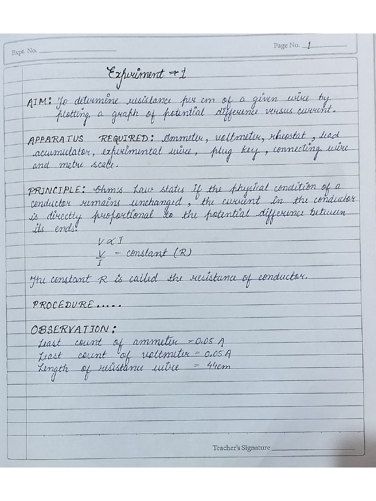 Physics Exp 1 | PDF