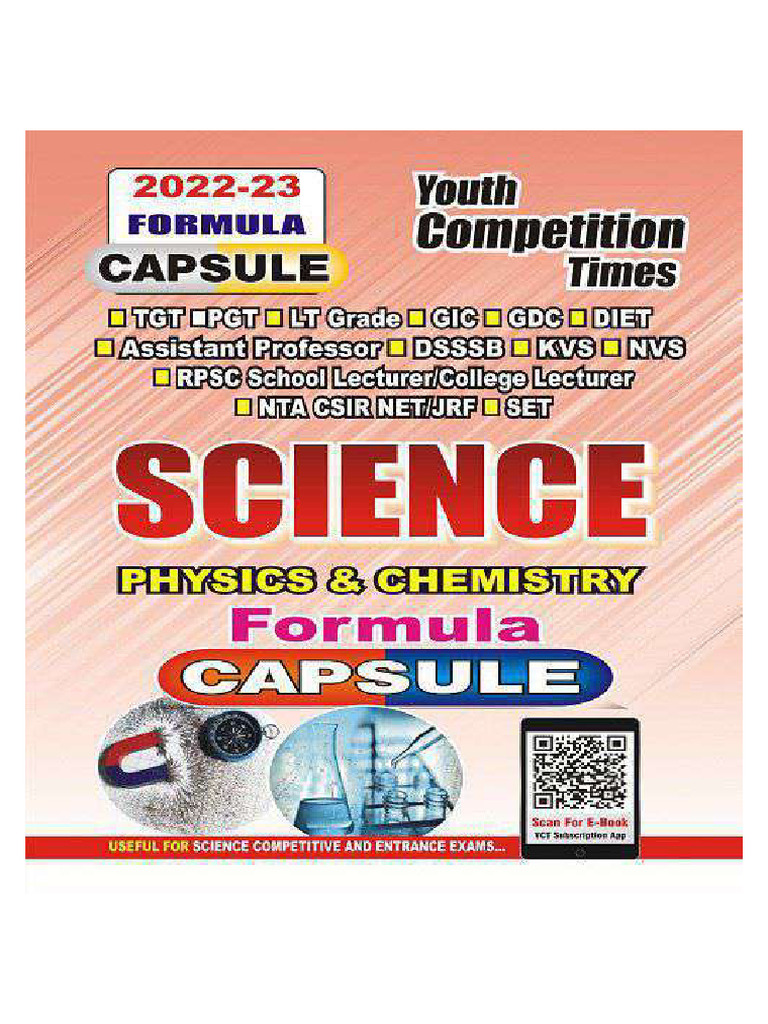 Science Physics & Chemistry Formula Capsule Tgt Pgt Lt Grade Gic | PDF | Refraction | Chemistry