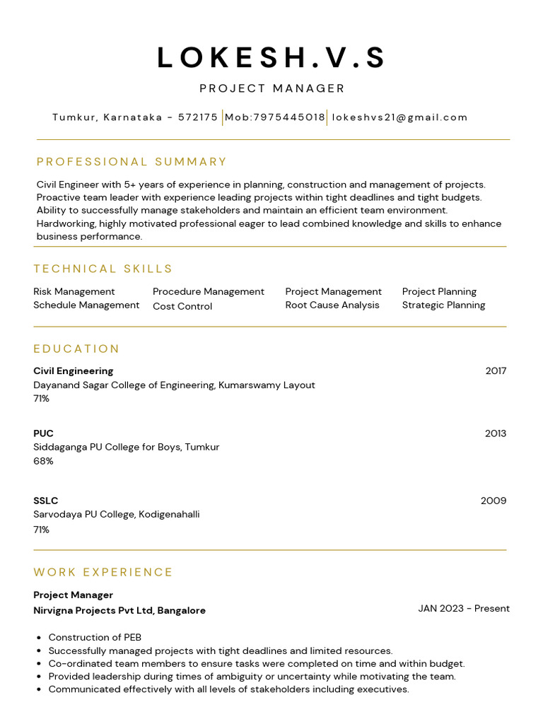 lokesh CV | PDF | Business