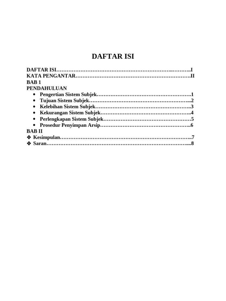 ARSIP SUBJEK | PDF