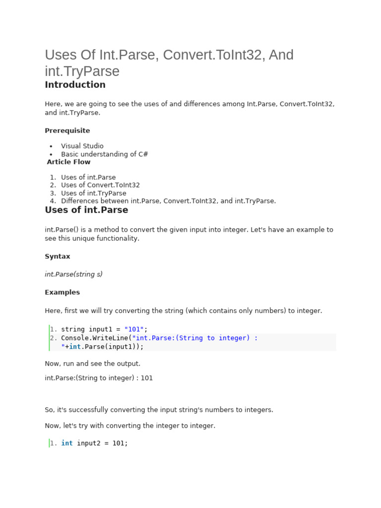 C Typecasting Core Language Feature Pdf C Sharp Programming 3933