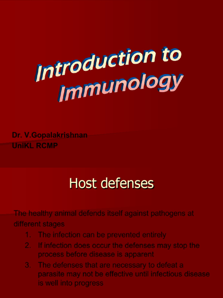 MBL1 - Introduction To Immunology - PDF MSSK | PDF | Complement System ...
