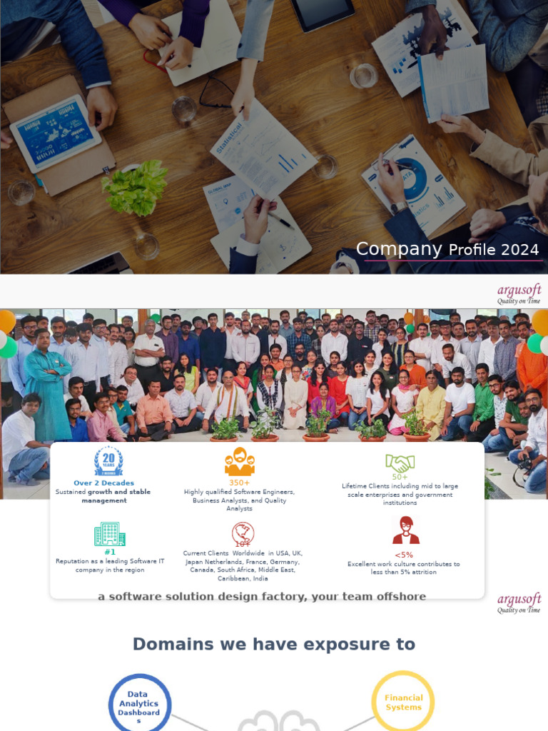 Argusoft Corp Presentation 2024 | PDF | Information Technology | Computing