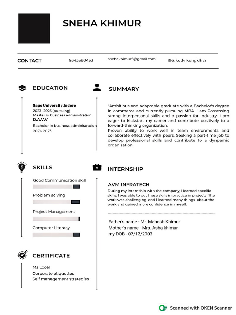 Sneha Resume | PDF