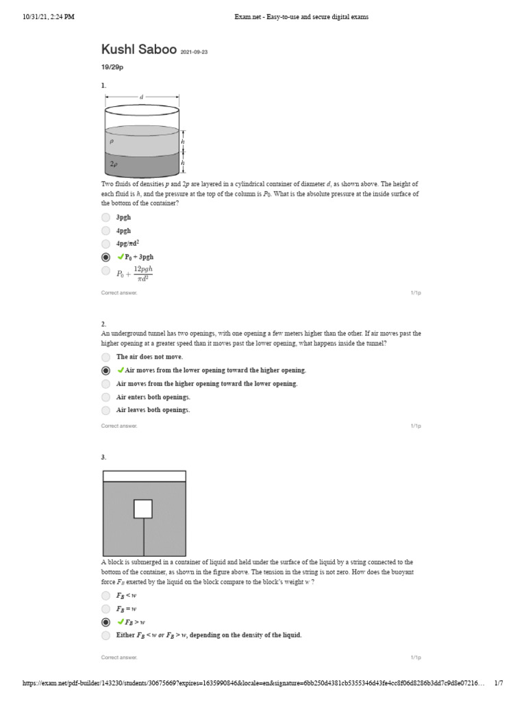 Fluids_Formative.pdf | PDF | Buoyancy | Force