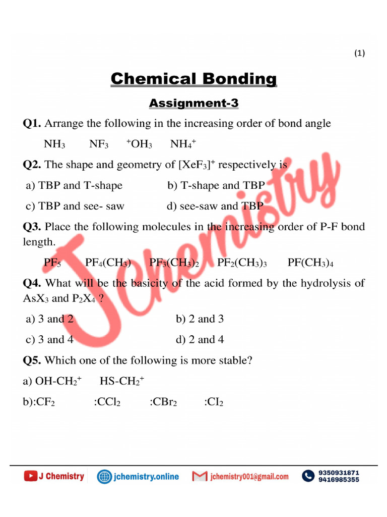 Chemical Bonding | PDF