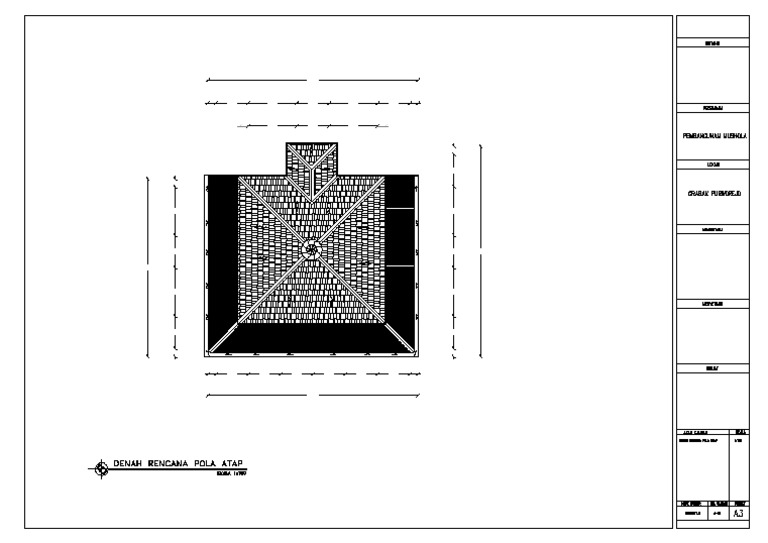 Rencana Pola Atap | PDF