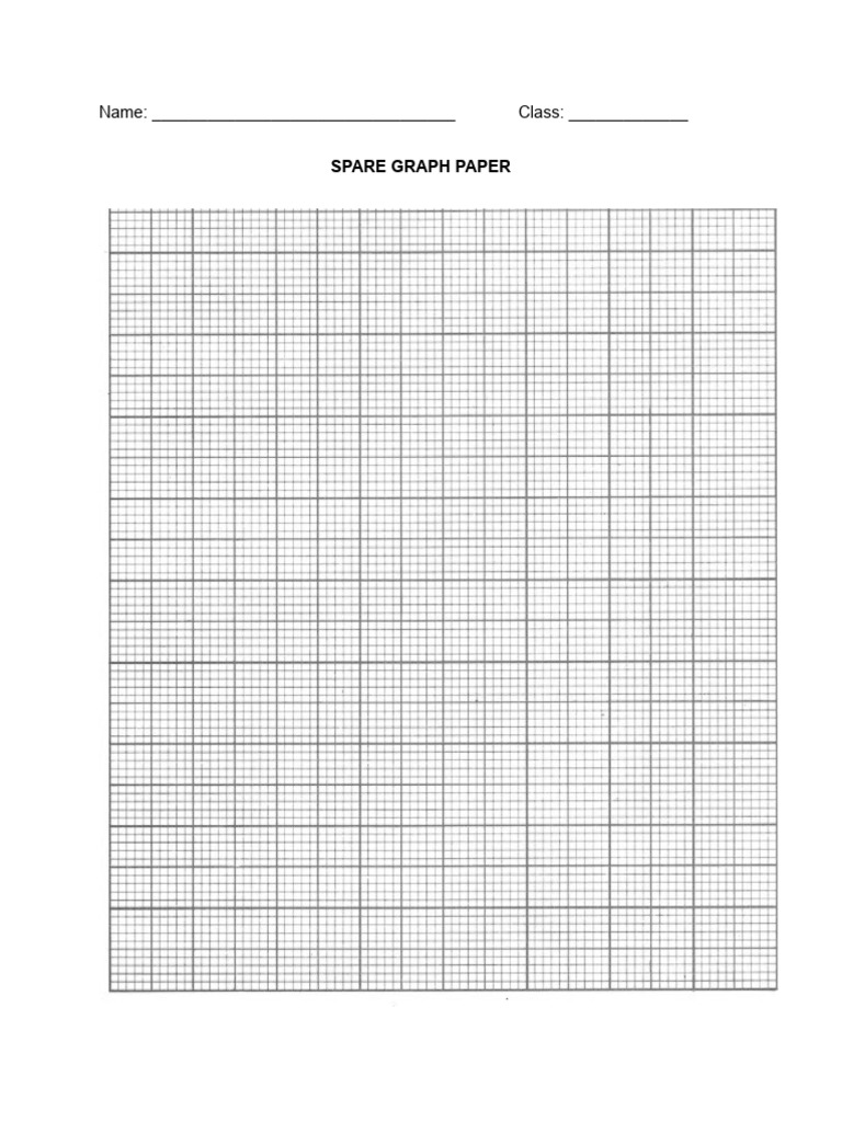 Spare Graph Paper | PDF