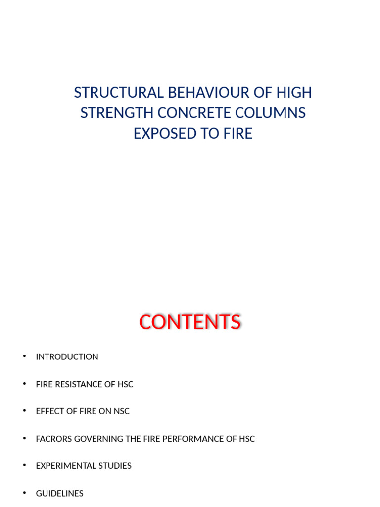 Structural Behavious of High Strength Concrete | PDF | Concrete ...