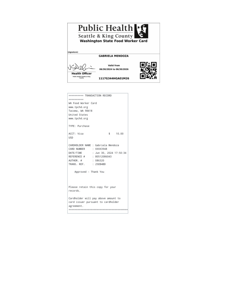 Do It Right, Serve It Safe! Print Card | PDF