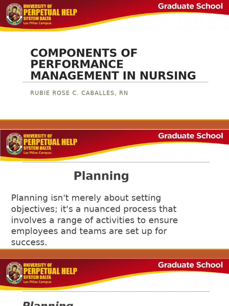 Key Components of Nursing Performance Management | PDF | Performance ...