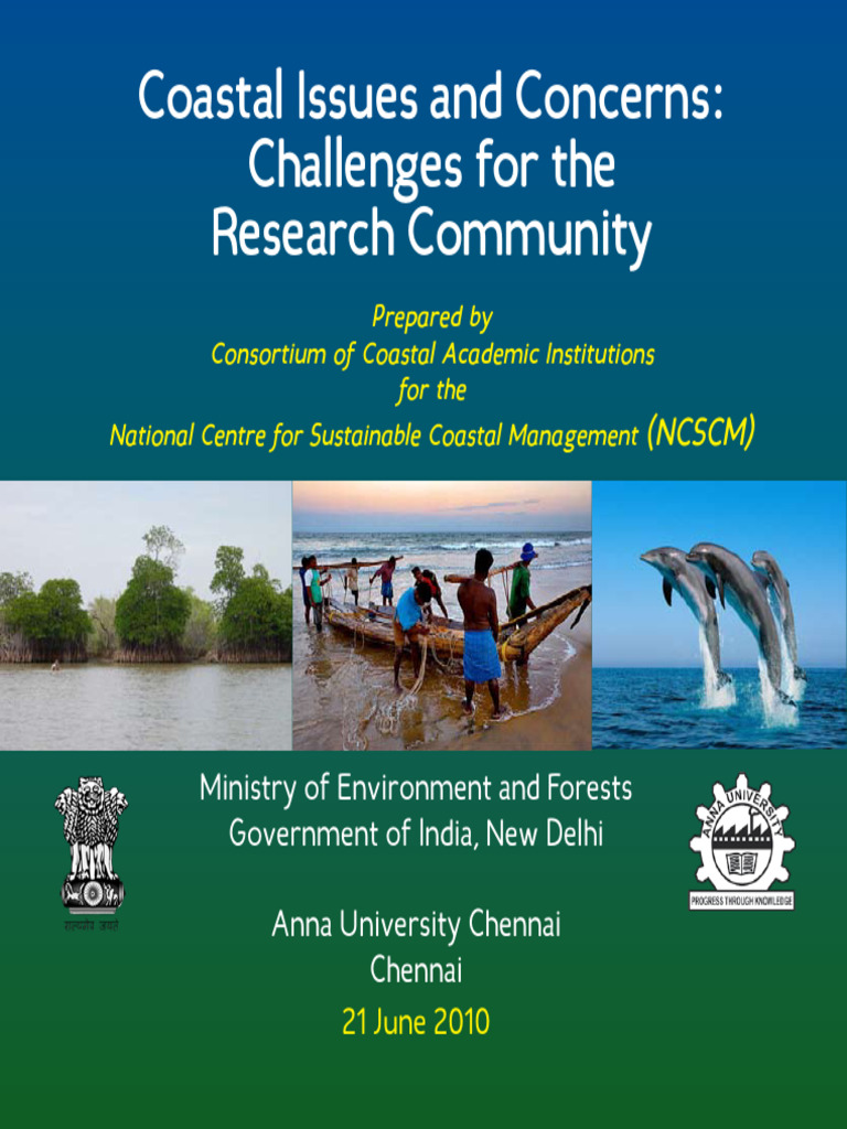 Coastal Issues and Concerns - Challenges For The Research Community ...
